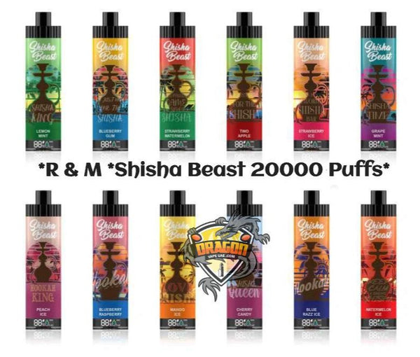 R&M Shisha Beast 20000 Puffs Disposable Vape in Dubai, UAE – Dragon Vap AE