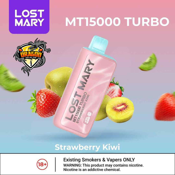 Strawberry Kiwi by Lost Mary MT15000 Turbo| – Dragon Vap AE