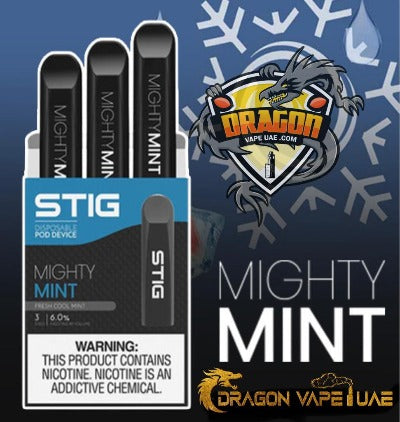 New VGOD Stig Mighty Mint Disposable – Dragon Vap AE